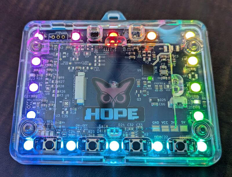 HOPE XV Electronic Badge - HOPE Wiki